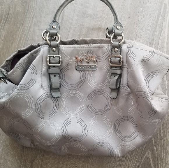 Coach | Bags | Hp Beautiful Silver Coach Purse | Poshmark